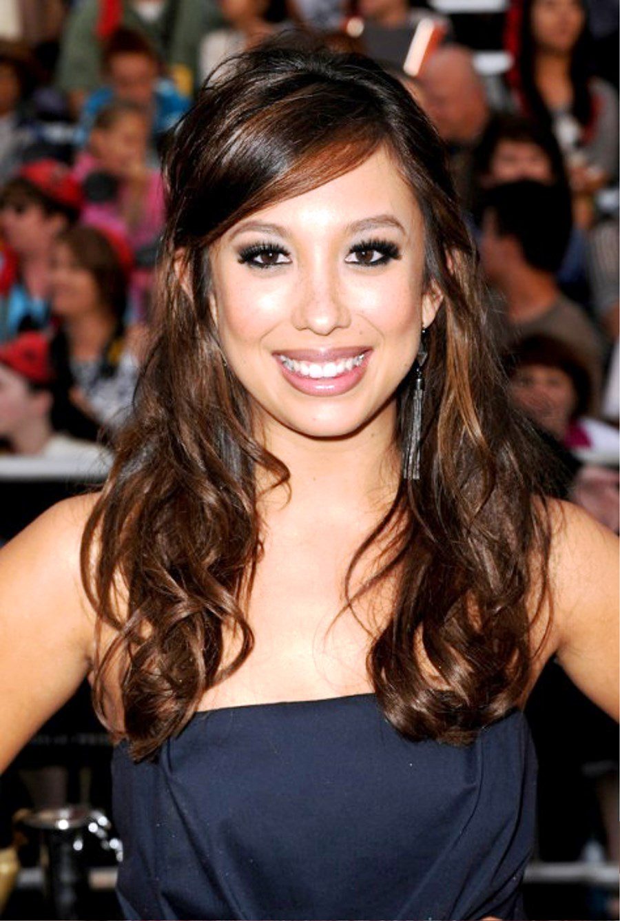 Cheryl Burke Cute Half Up Half Down With Side Swept Bangs
