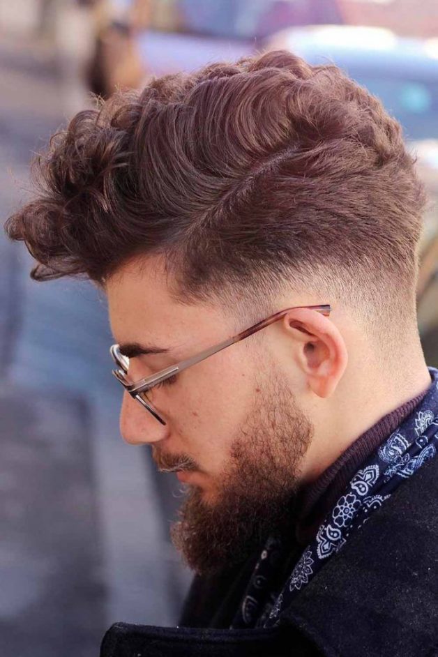Curled-Over Pomp Hairstyle - Hairstyles Ideas For Men