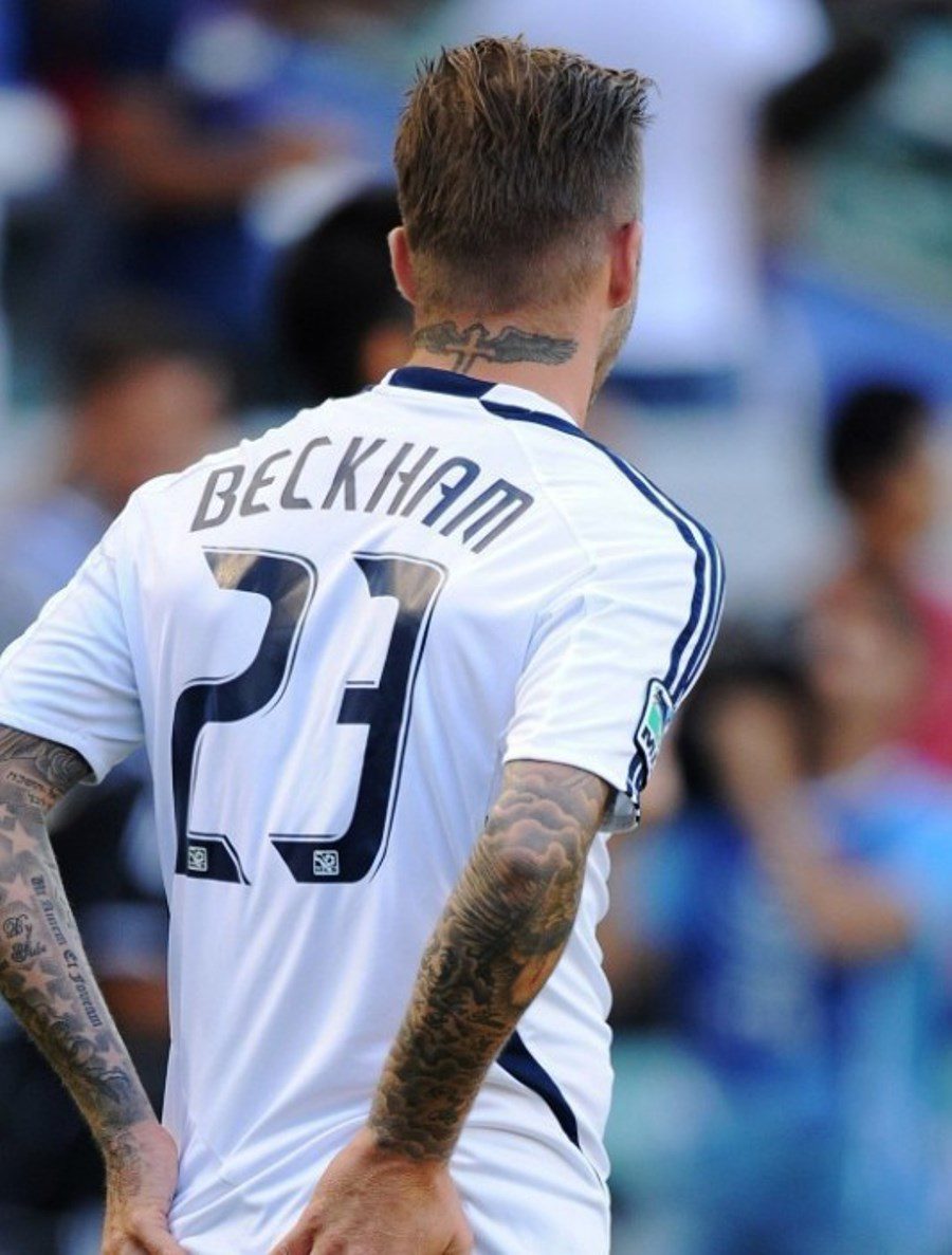 David Beckham Hairstyle 2012 Back View