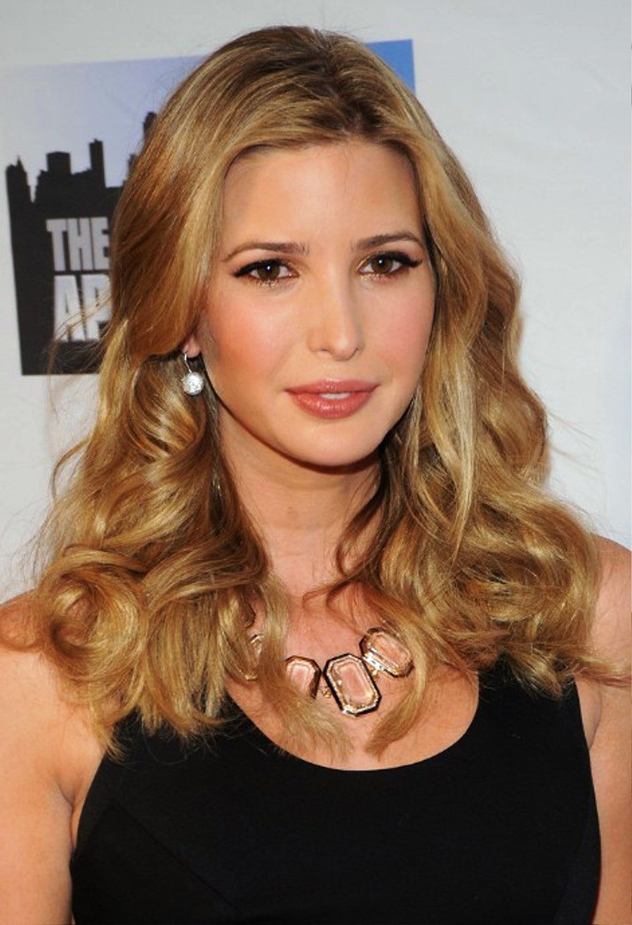 Ivanka Trump Layered Long Wavy Hairstyle