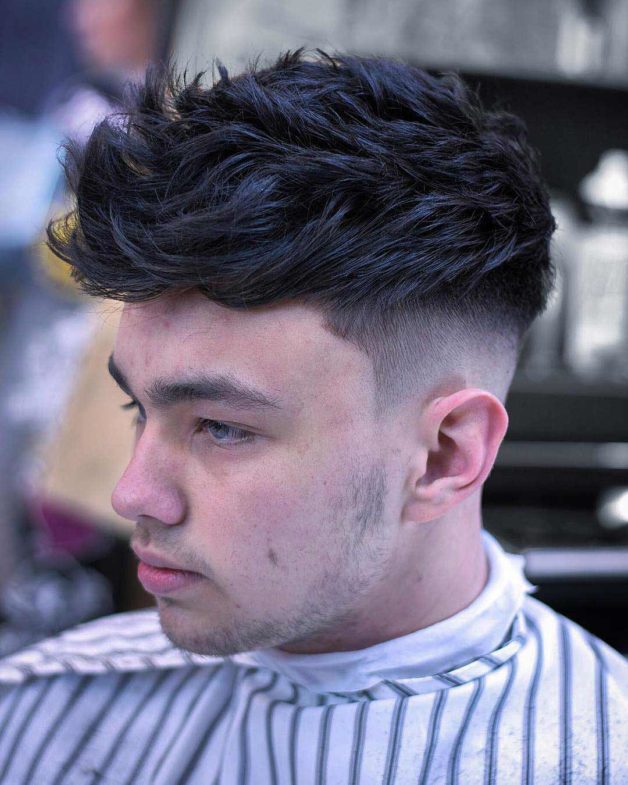 Low Fade and Textured Medium Crop Hairstyles Ideas - For Men