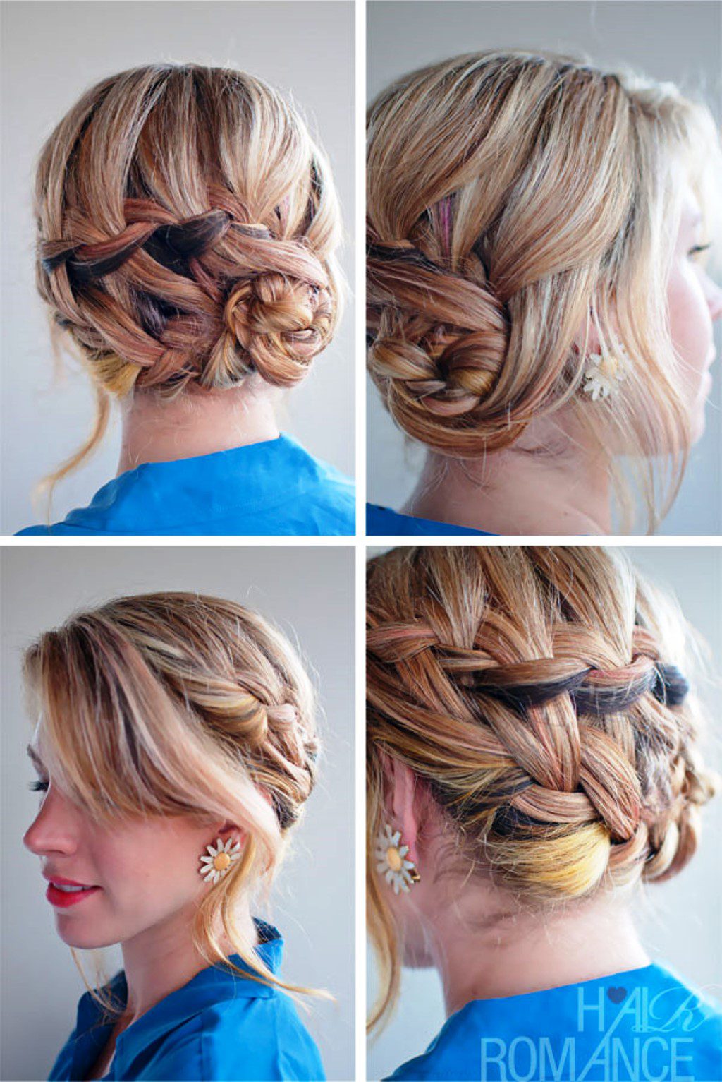 Side Swept French Braid Hairstyle For Wedding Hairstyles Ideas - Side ...