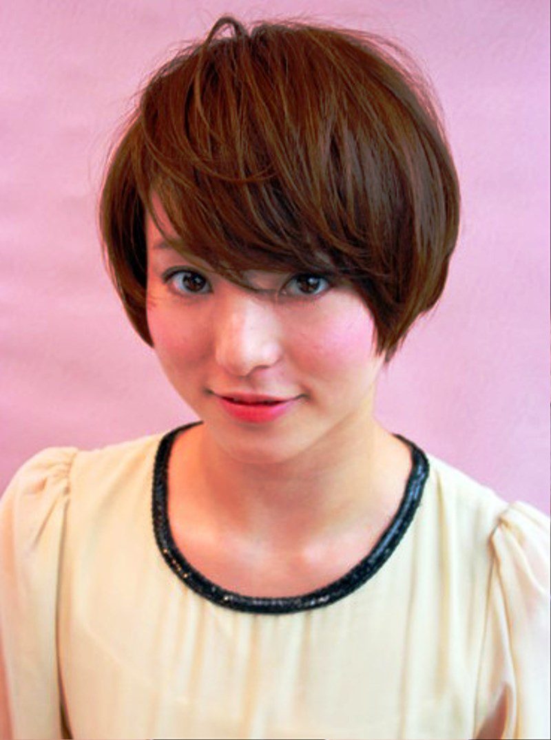 Short Straight Japanese Bob Haircut
