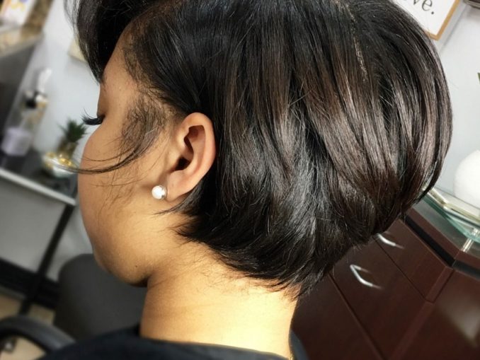 Back View Of Trendy Short Straight Hairstyle Hairstyles Ideas - Back ...